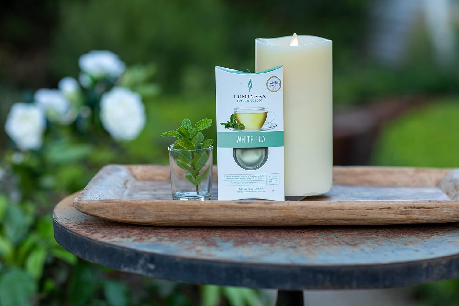 Amazon.com: Luminara Fragrance Diffusing Pillar Realistic Flameless ...