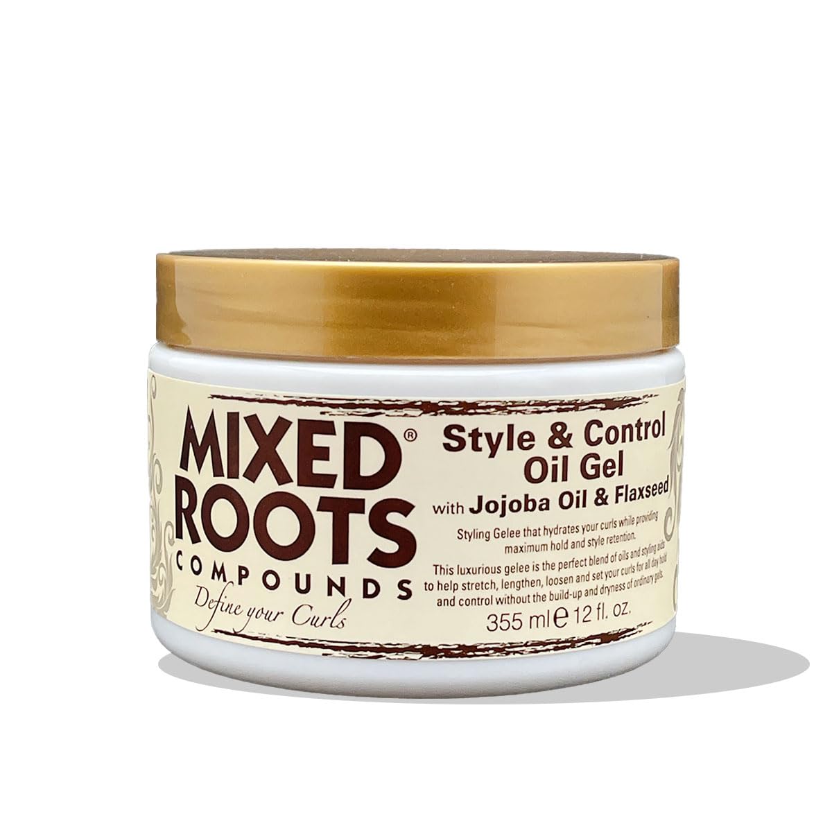 Mixed Roots Compounds Style & Control Oil Gel Jojoba Oil Flaxseed 355 ml : Amazon.co.uk: Beauty