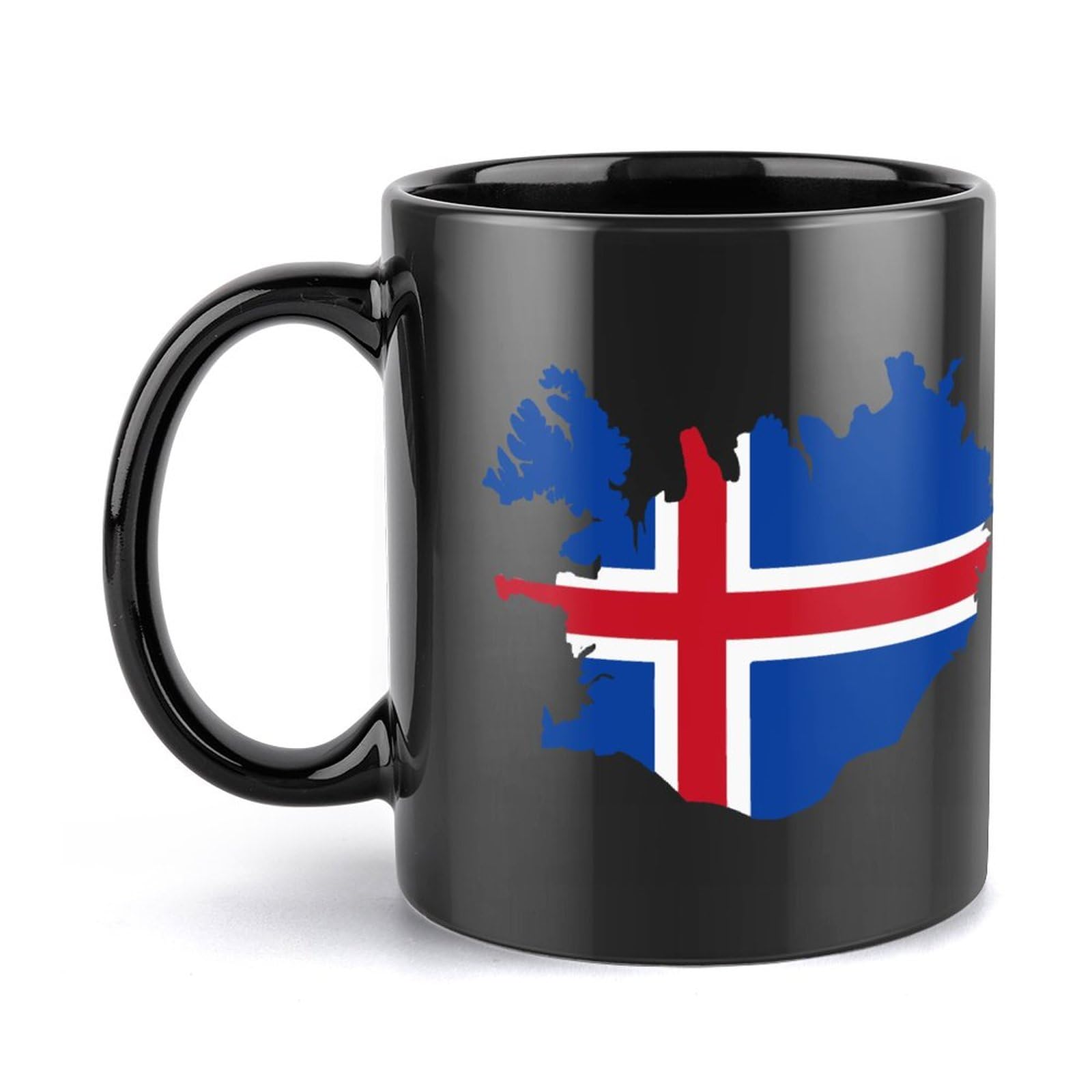 Amazon.com: Iceland Map Flag Ceramic Coffee Mug with Handle Cute Tea ...