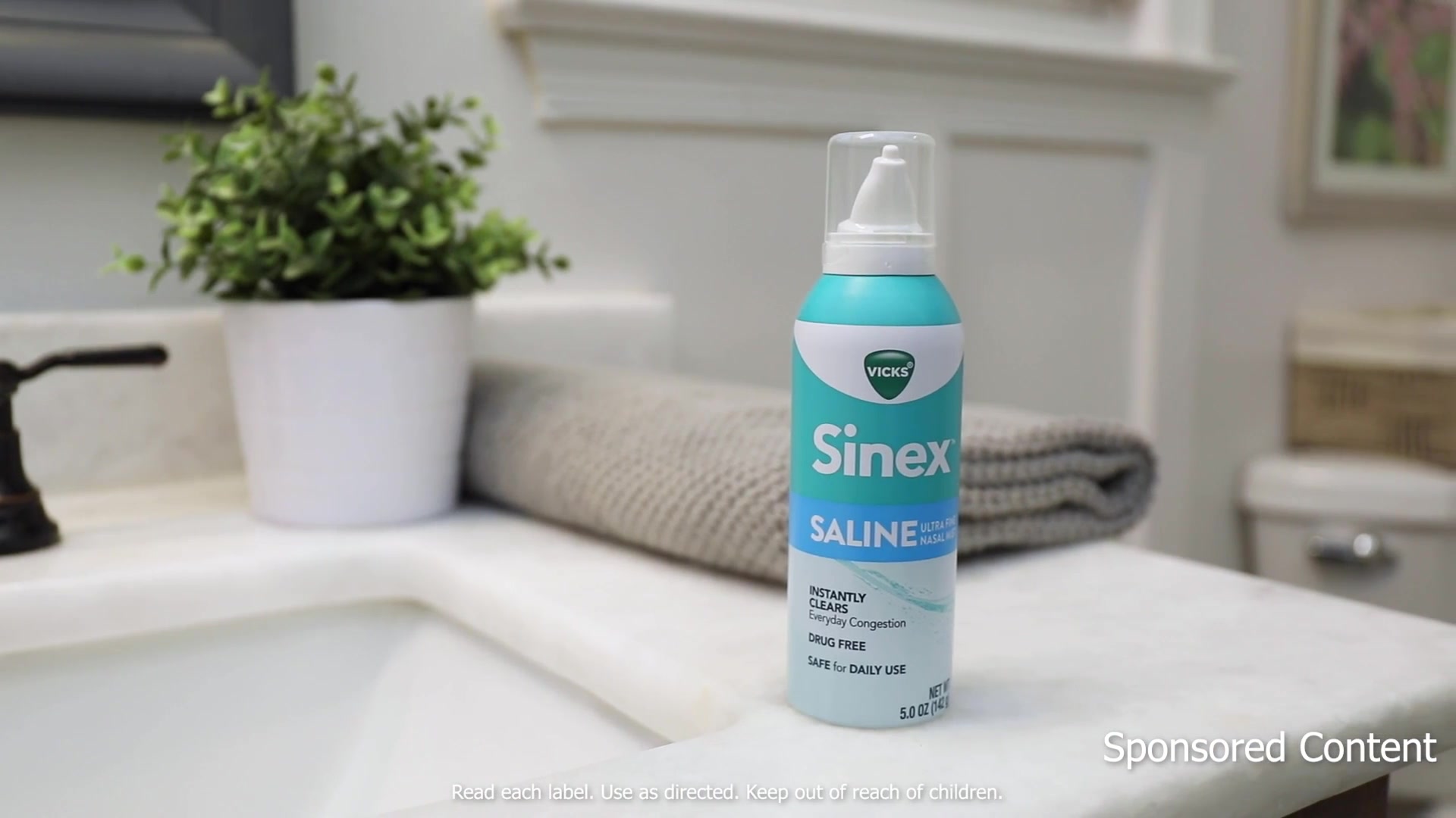 Watch Sinex Saline Ultra Fine Nasal Mist Clears My Nasal Passages on ...