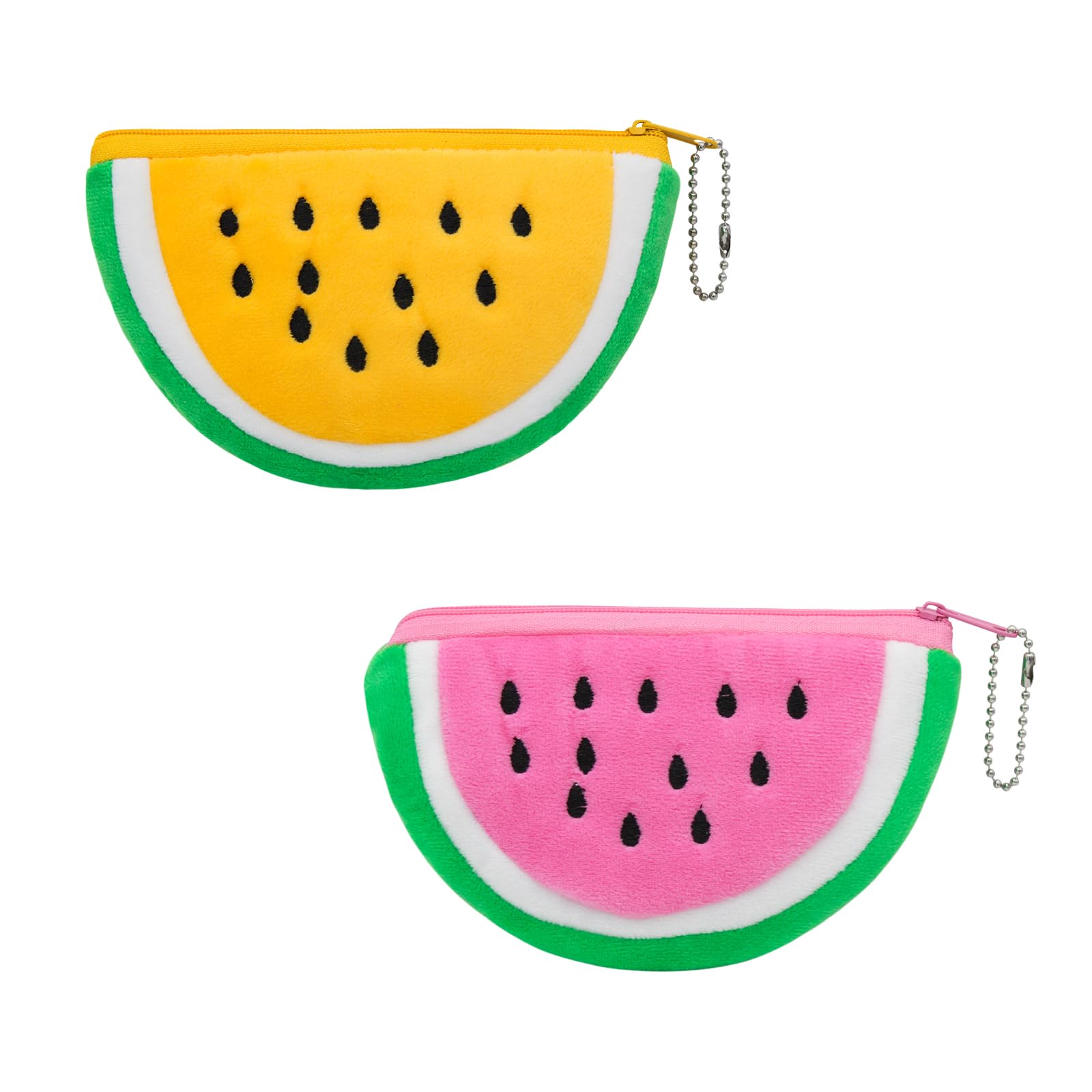 Amazon.com: AfitLulu 2pcs Change Purse, Cute Plush Cartoon Watermelon ...