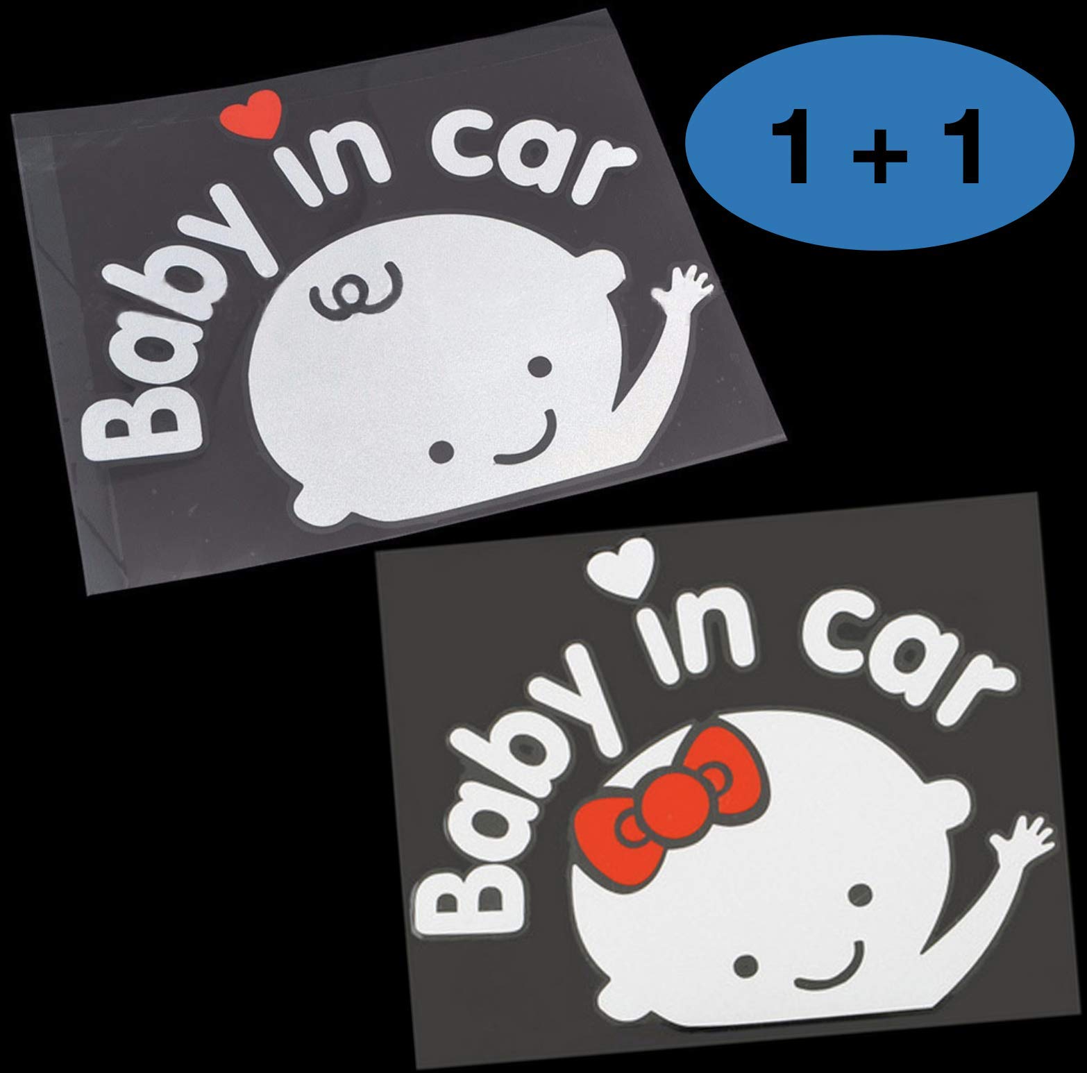 Snapklik.com : CM Wealth 2Packs - Baby In Car Sticker Decal Baby On ...