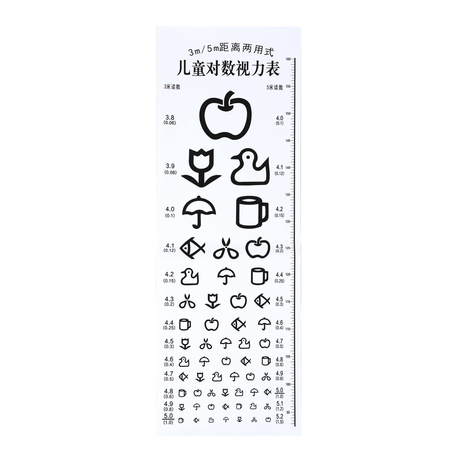 Buy ULTECHNOVO Wall Eye Chart Visual Testing Chart Children Eye Chart