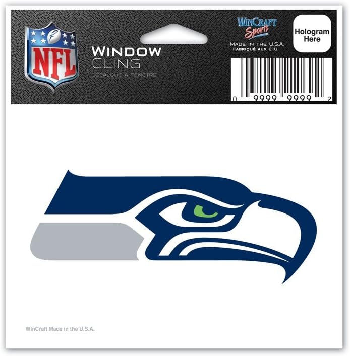 Amazon.com: Seattle Seahawks NFL 3x3 Static Window Cling Decal : Sports ...