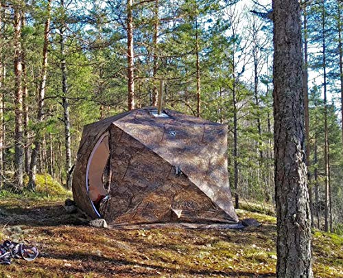 Russian-Bear Hot Tent with Stove Pipe Vent. Hunting Fishing Outfitter ...