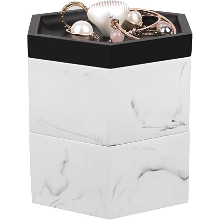 Umbra Tesora Jewelry Box, Two-Tier Resin Storage Container with ...