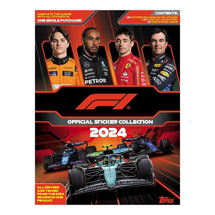 Topps Formula 1 Sticker Collection 2024 - Complete Sticker and Album ...