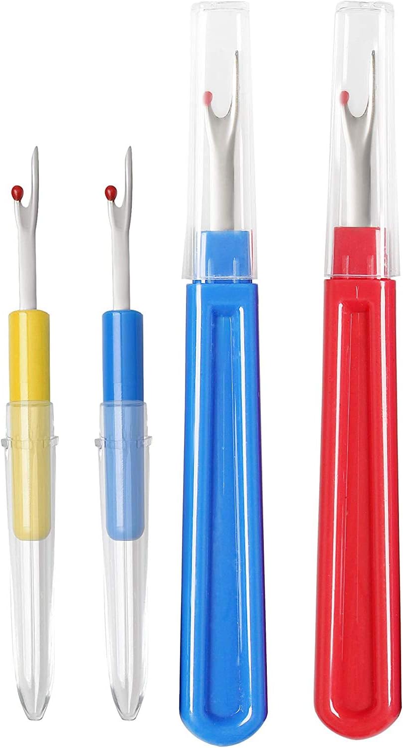 4 Pieces Seam Ripper, BetterJonny 2 Big and 2 Small Stitch Ripper ...