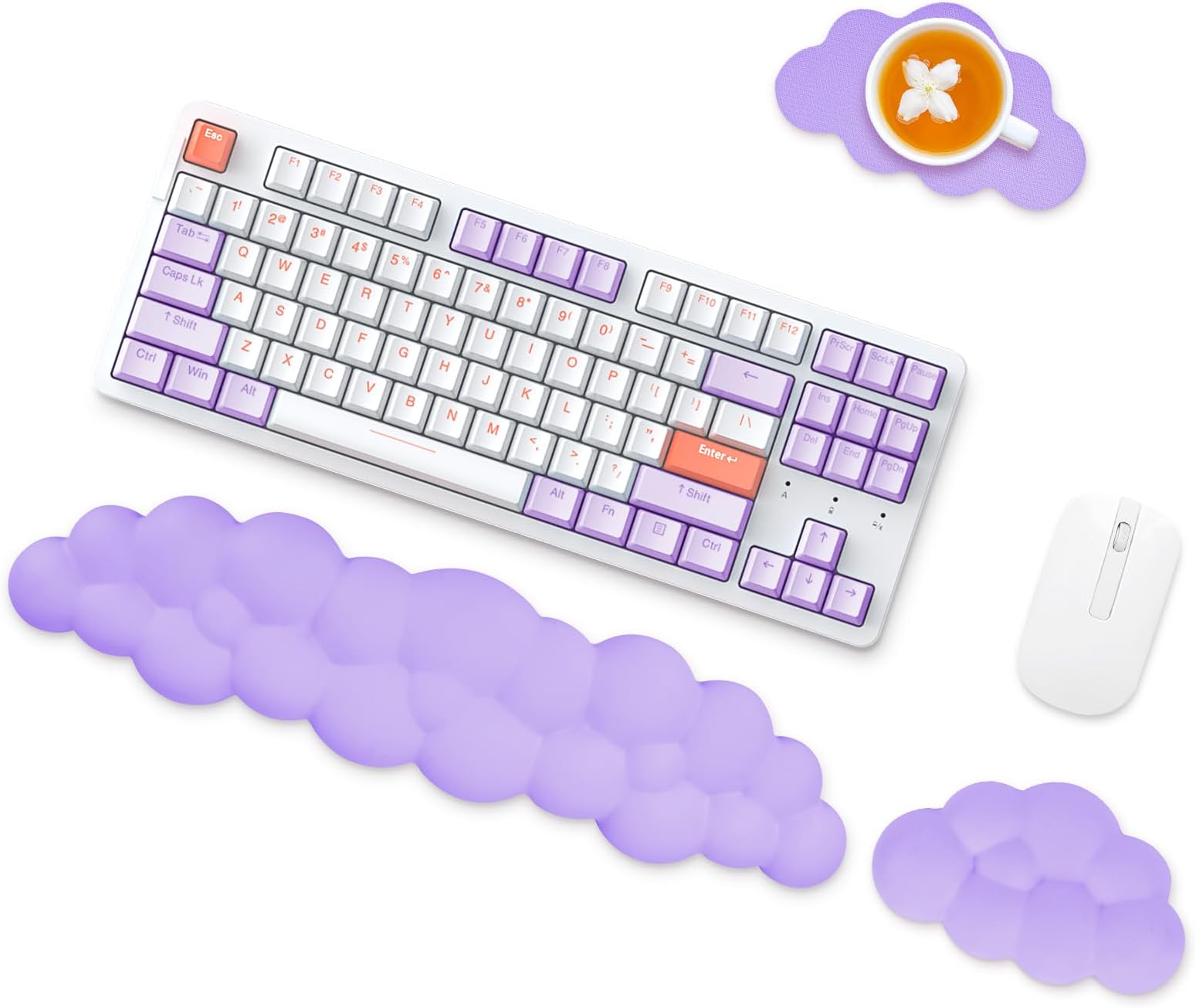 MoKo Cloud Wrist Rest, Ergonomic Cloud Keyboard Wrist Rest with Mouse ...