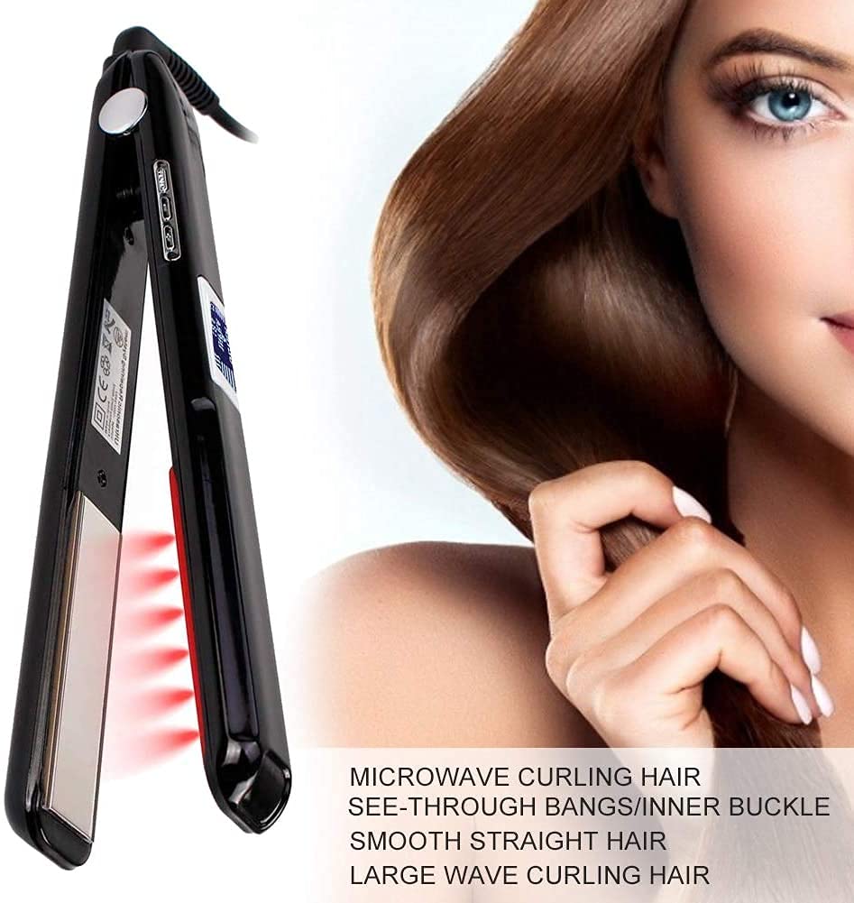 Ultrasonic Infrared Hair Care Iron Recovers The Damaged Hair LCD ...