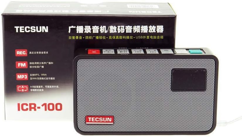 Amazon.com: Tecsun D3 Rechargeable FM Radio with ETM, MP3 Player with ...