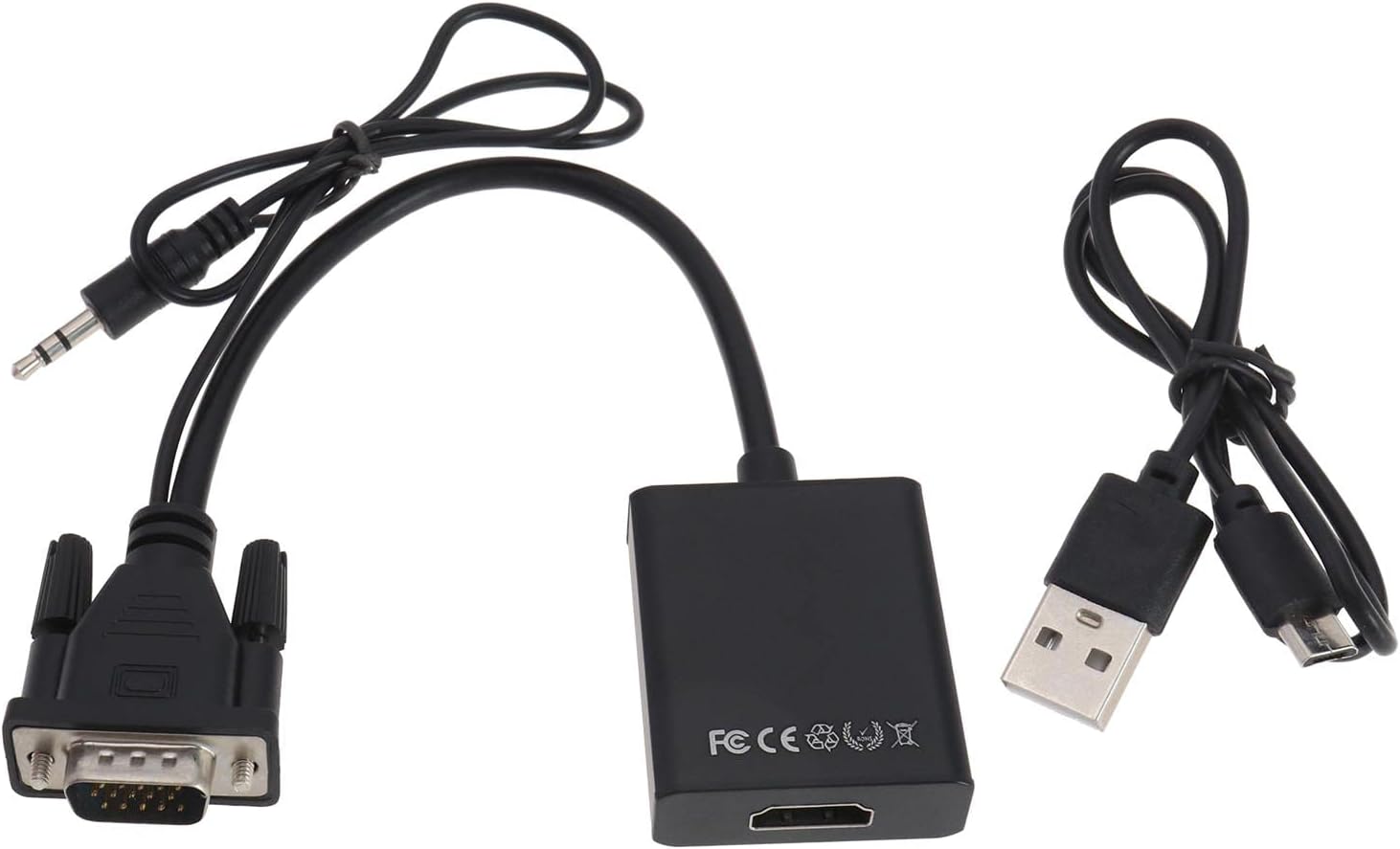 Amazon.com: ECSiNG VGA to HDMI Adapter VGA Male to HDMI Female ...