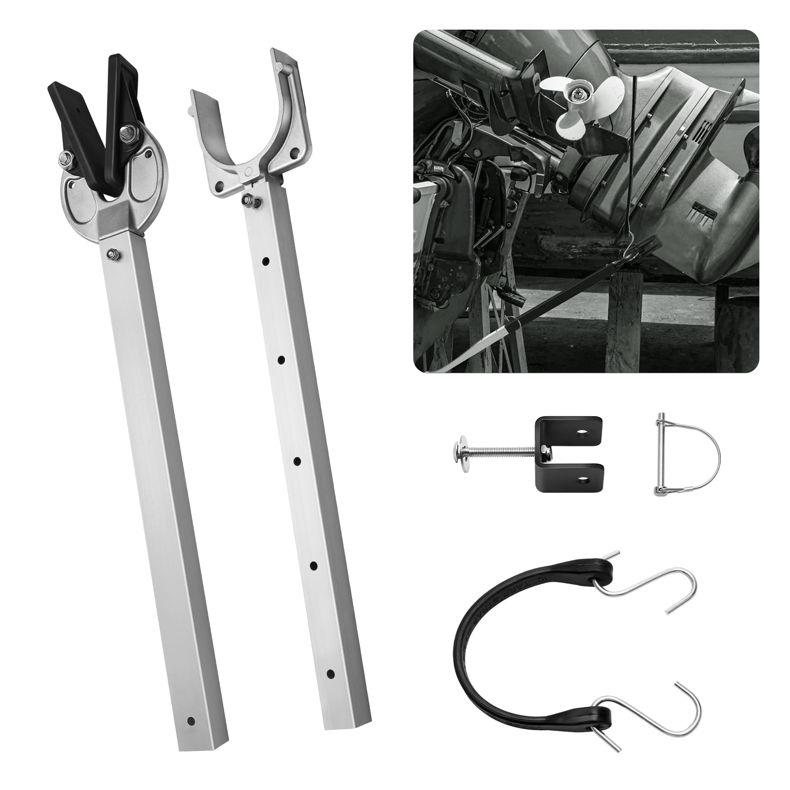 Amazon.com : AHIER Transom Savers for Outboard Motor Support ...