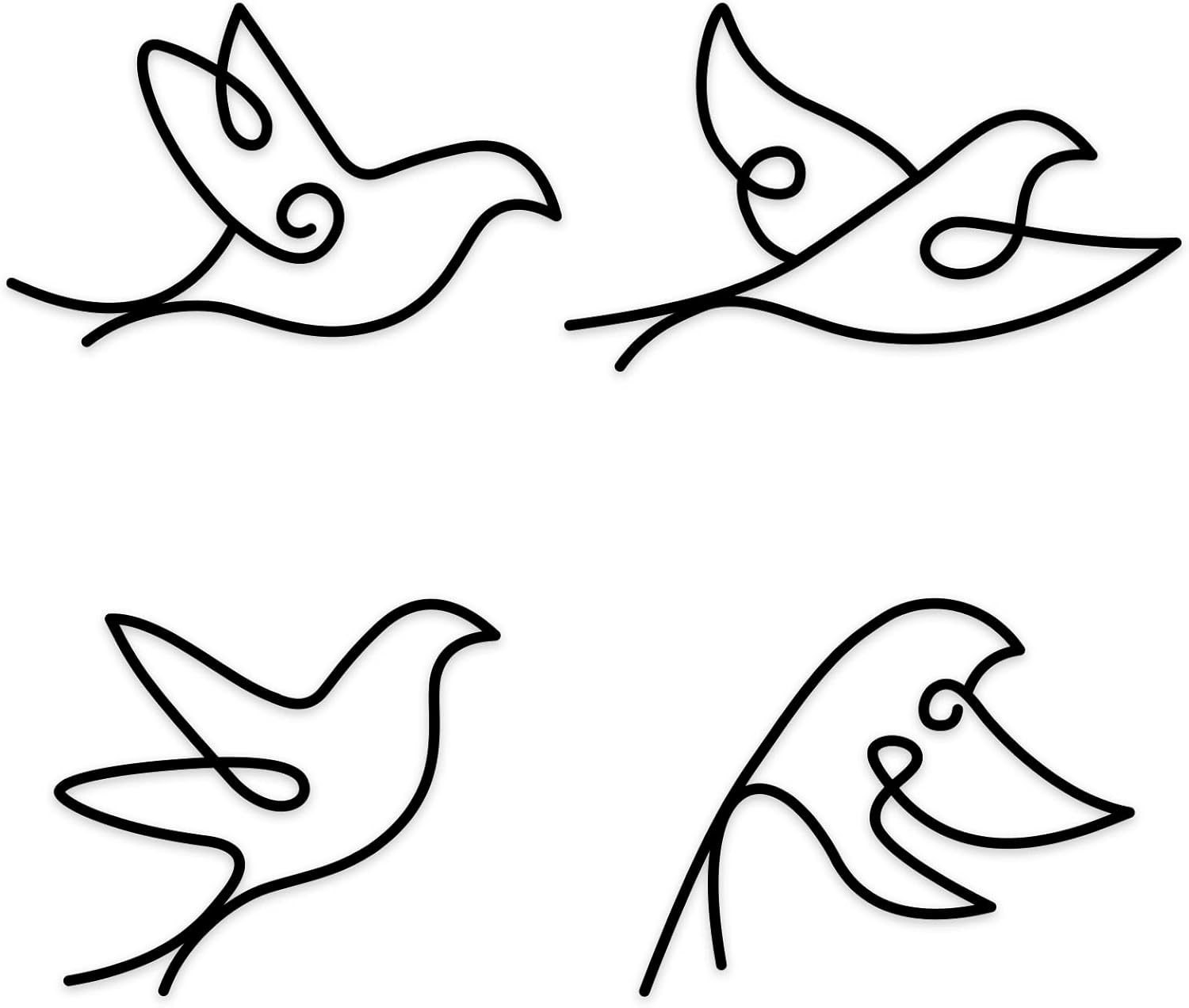 Buy Metal Bird Wall Decor Metal Wall Art Decor 4PCS Bird Metal Wall buy-metal-bird-wall-decor-metal-wall-art-decor-4pcs-bird-metal-wall