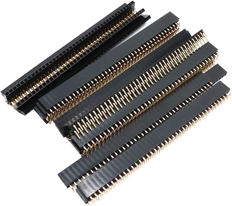 Amazon.com: Xiaoyztan 10 Pcs 40 Pin Right Angle PCB Female Headers, 2 ...