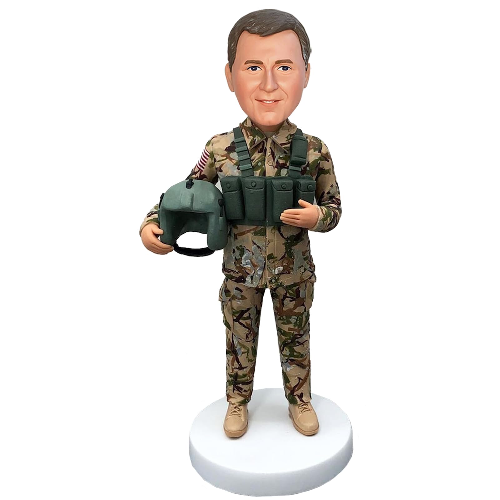 Amazon.com: BobBlazer Custom Bobblehead - Military Soldier Statuette ...