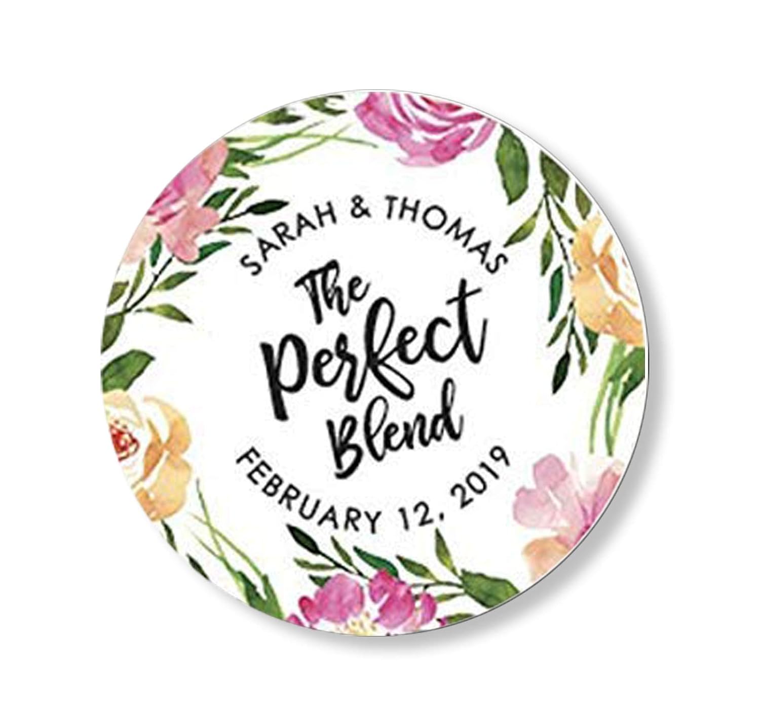 Amazon.com: The Perfect Blend Stickers, Wedding Favor Stickers, Tea ...