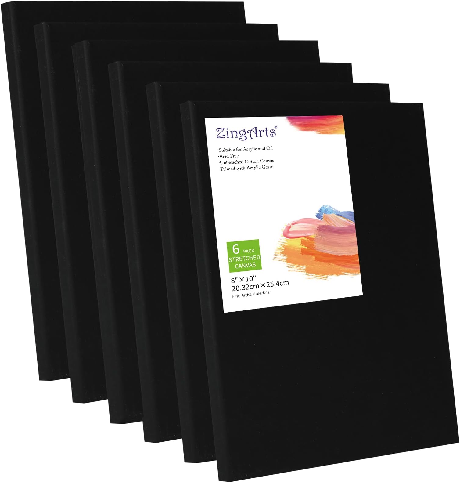 Amazon.com: Large Canvas for Painting, 2 Pack 30x40 White Pre Stretched ...