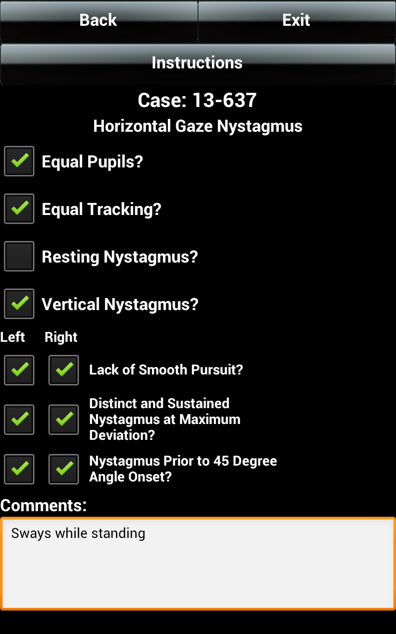 DUI SFST Pocket Guide Free - App on Amazon Appstore