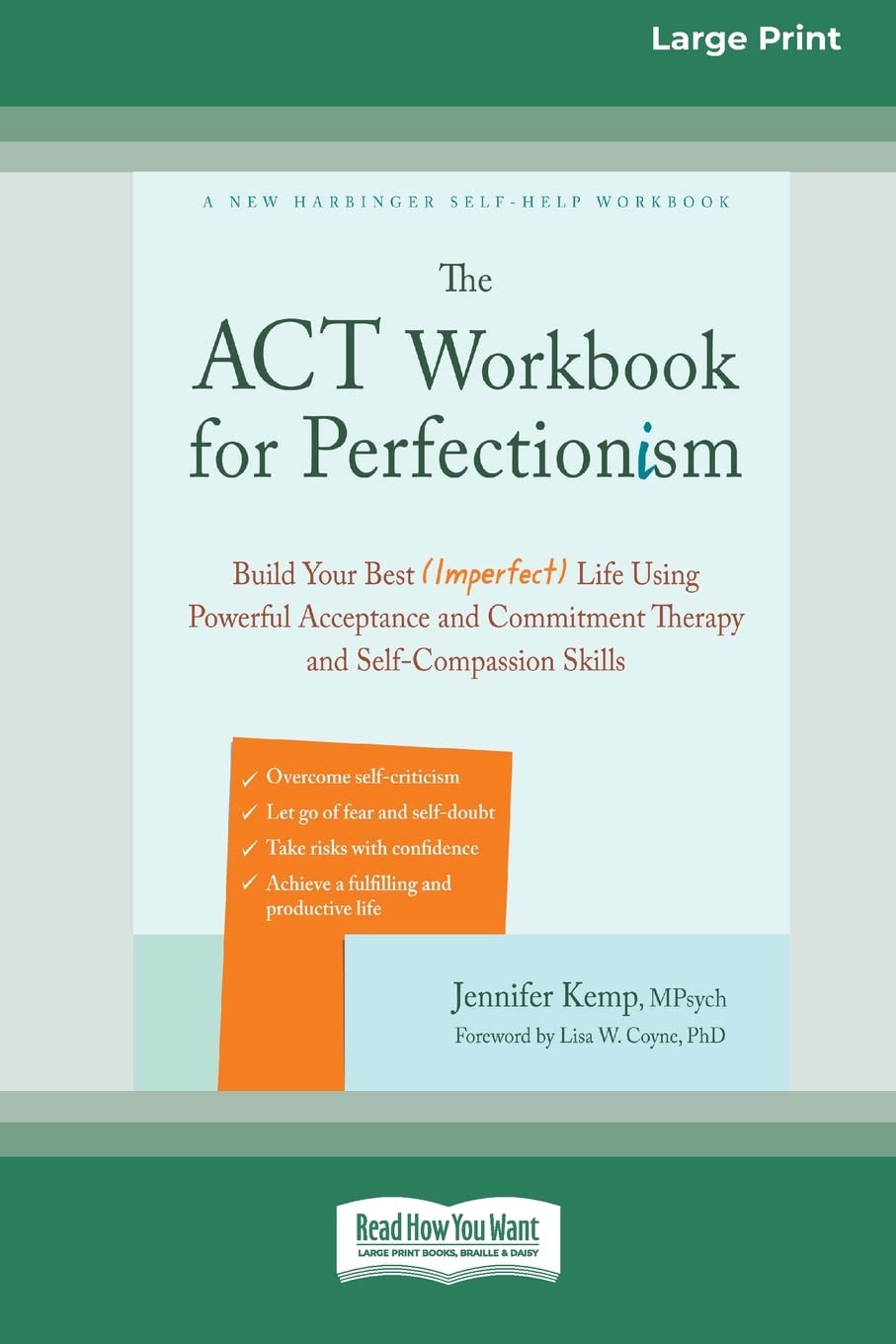 Amazon.com: The ACT Workbook for Perfectionism: Build Your Best ...