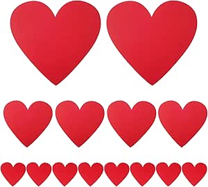 36 Pieces Large Heart Cut-Outs Paper Heart Shapes Heart Shaped Die cuts ...