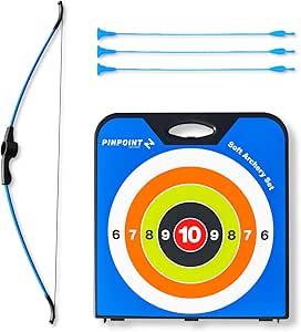 PINPOINT Kids Bow & Arrow Set │ Soft Archery Set │ Childrens Games ...