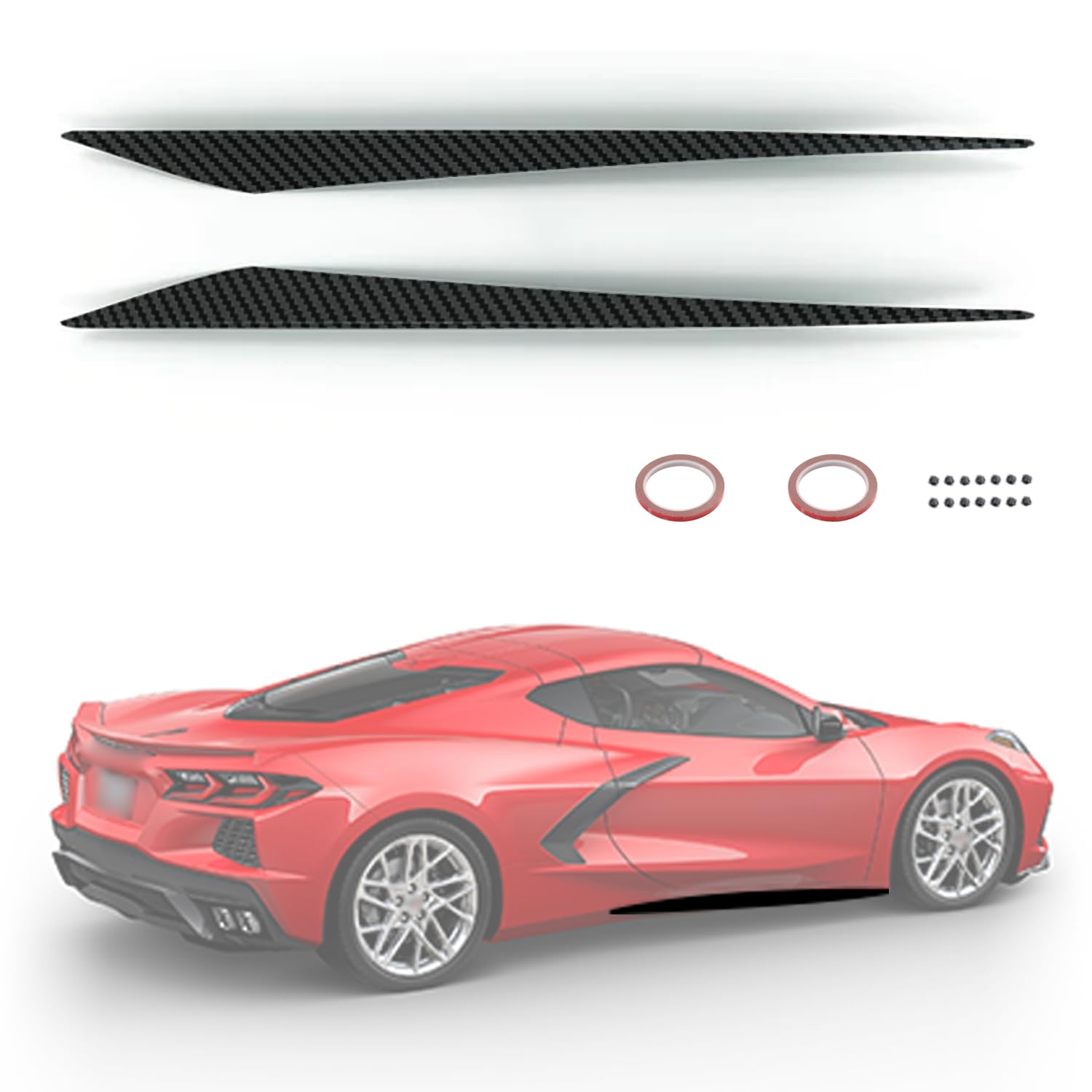 Amazon.com: NUBEHONE C8 Side Skirts Rocker Panels Guard Pair Fit for ...