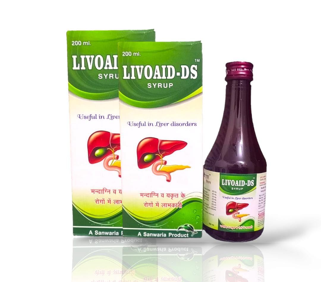 Livoaid -DS Liver Syrup For Healthy Liver | 100% Ayrvedic Liver Tonic ...