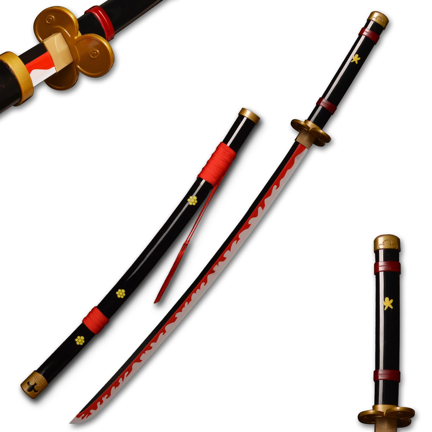 afdfad Roronoa Zoro Anime Cosplay Sword: Yama Enma, Bamboo Blade Katana ...