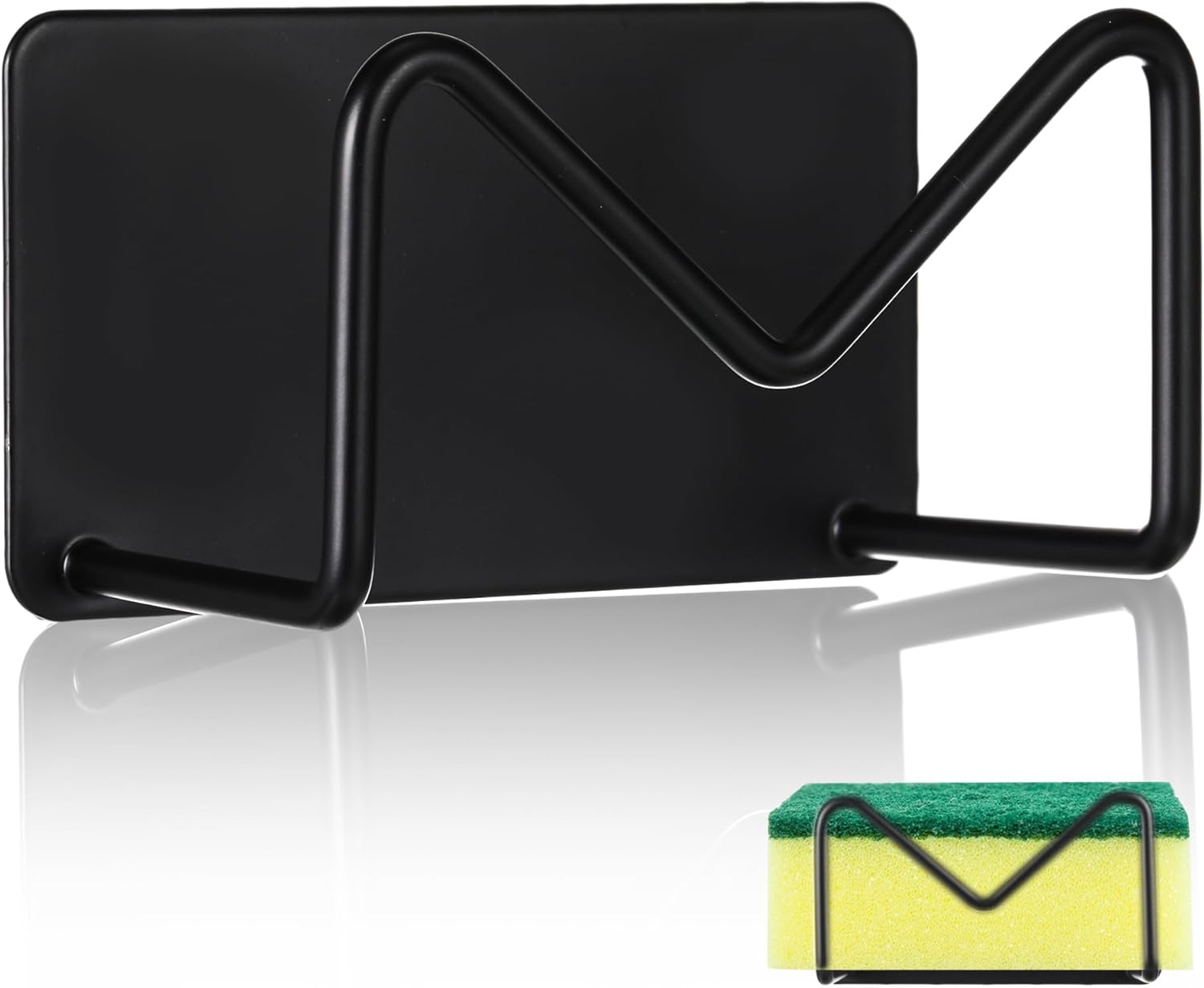 Sponge Holder Kitchen Sink Cloth Holder Self-Adhesive Stainless Steel ...