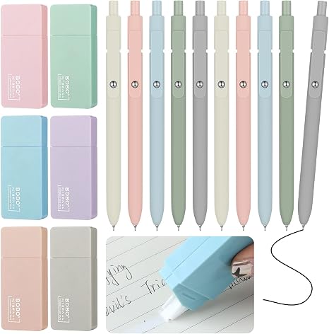 Amazon.com: SATINIOR 10 Pcs Aesthetic Gel Pens 6 Pcs Macaron Color ...