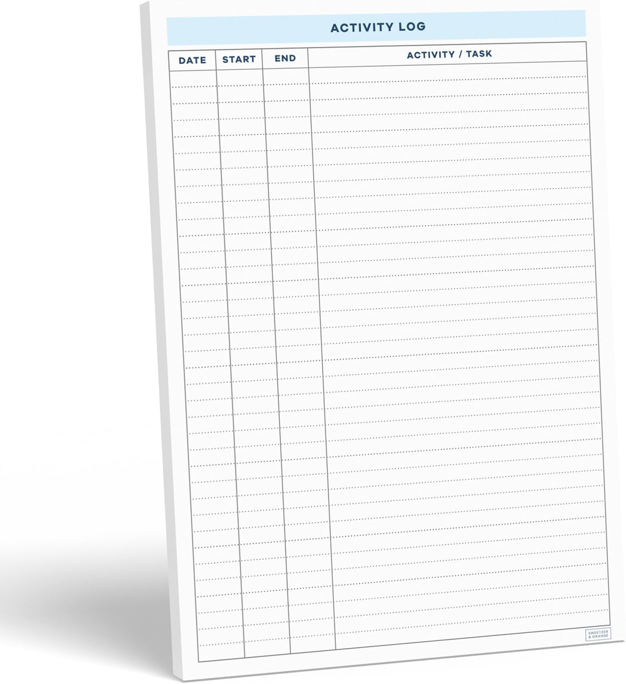 Amazon.com : 321Done Activity Log Notepad, Landscape - 5.5x8.5, Made in ...