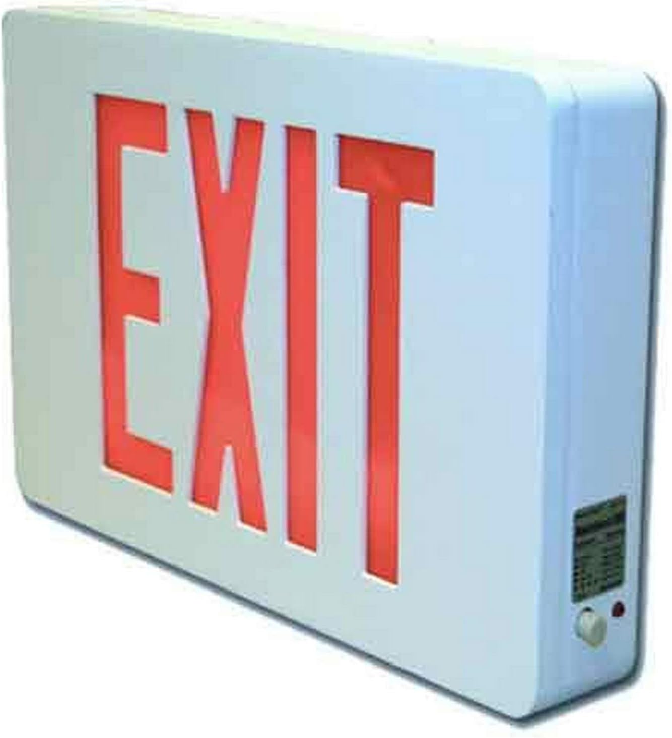 Sure-Lites CX71WH LED Die Cast Exit Sign, White Face and Housing ...