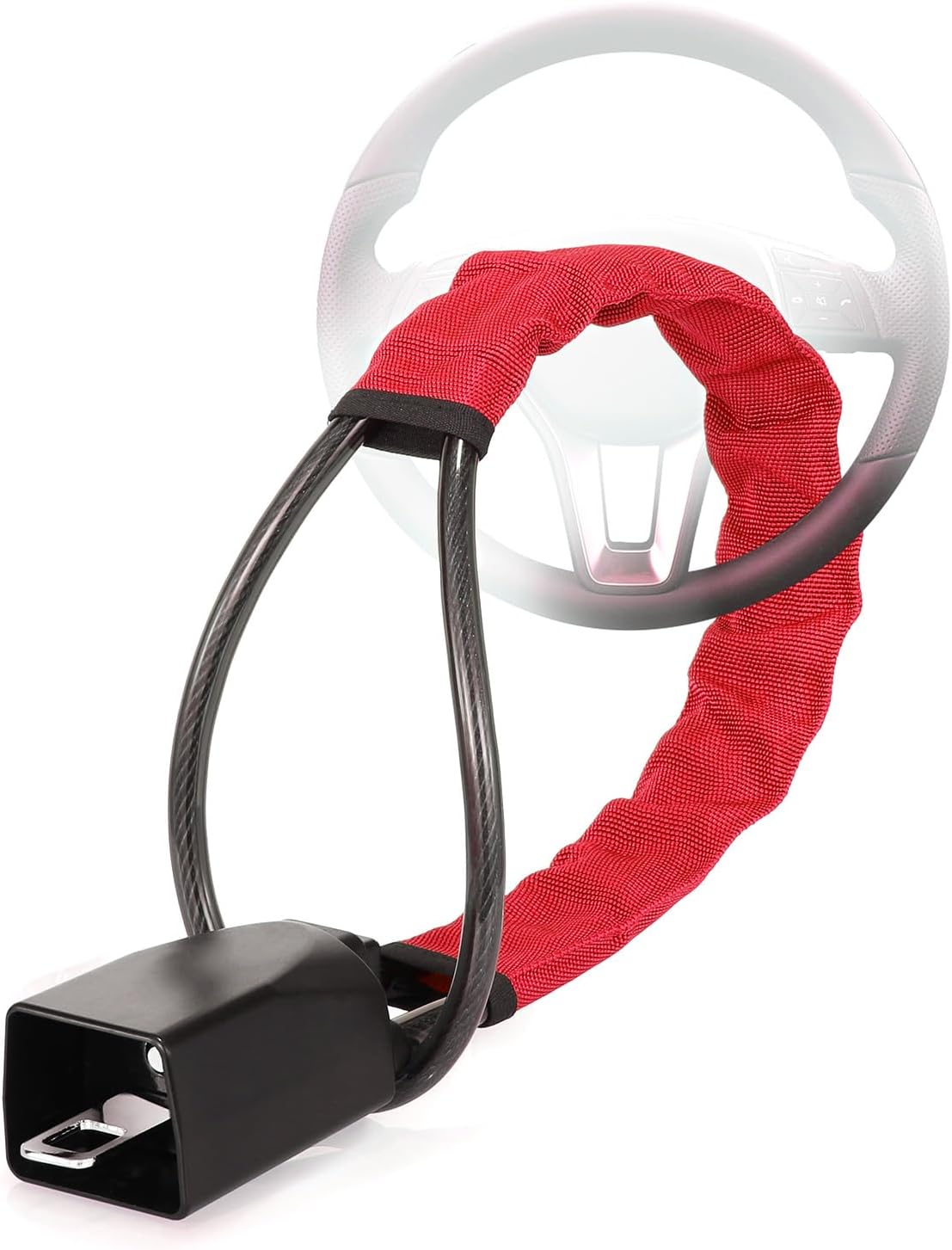 Amazon.com: Shkalacar Steering Wheel Lock Anti-Theft Seat Belt Lock Car ...