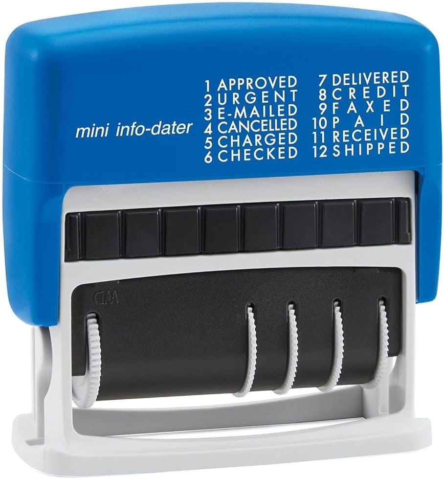 Rubber Stamp/Self Inking Stamp with Date (Multi Phrase in-Built ...