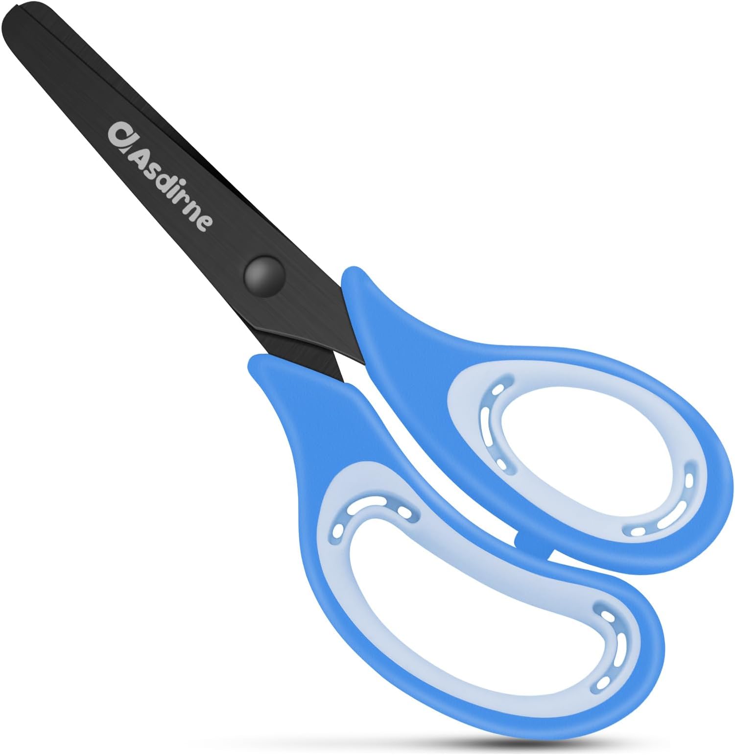 Amazon.com : 1InTheOffice Kids Safety Scissors, Blunt Tip, Blue, 2 Pack ...