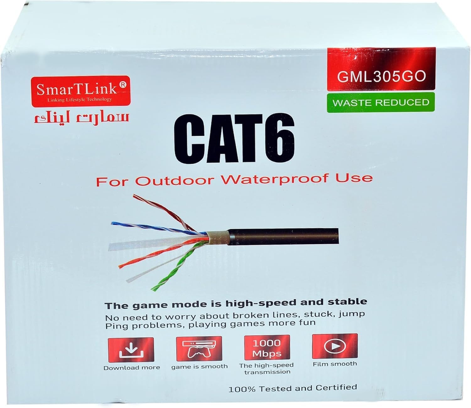 Corning Cat6 UTP Copper Cable - 305m - 4 Pair : Buy Online at Best ...