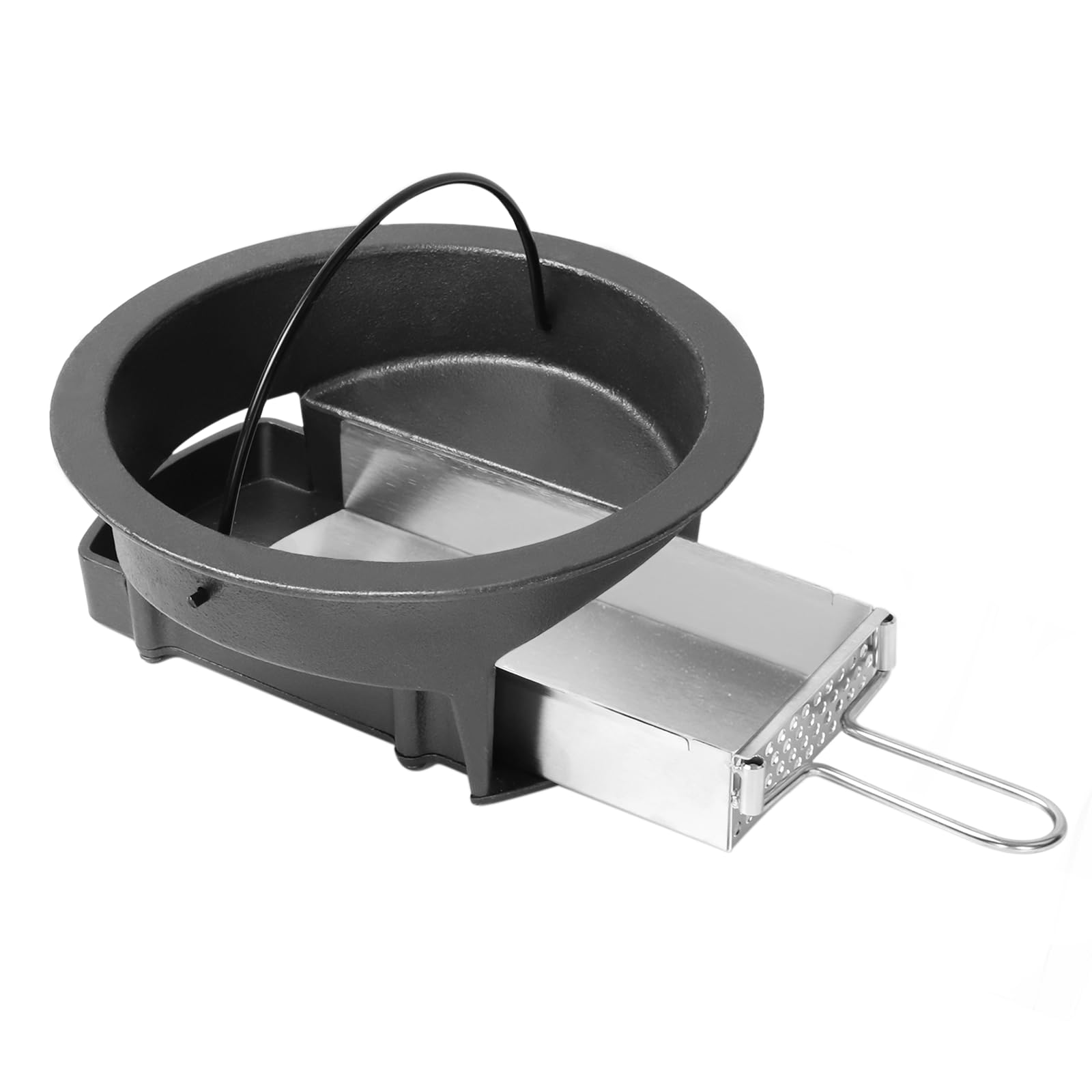 Amazon.com: KAMaster 2 in 1 Cast Iron Ash Can Fit Kamado Grill Classic ...