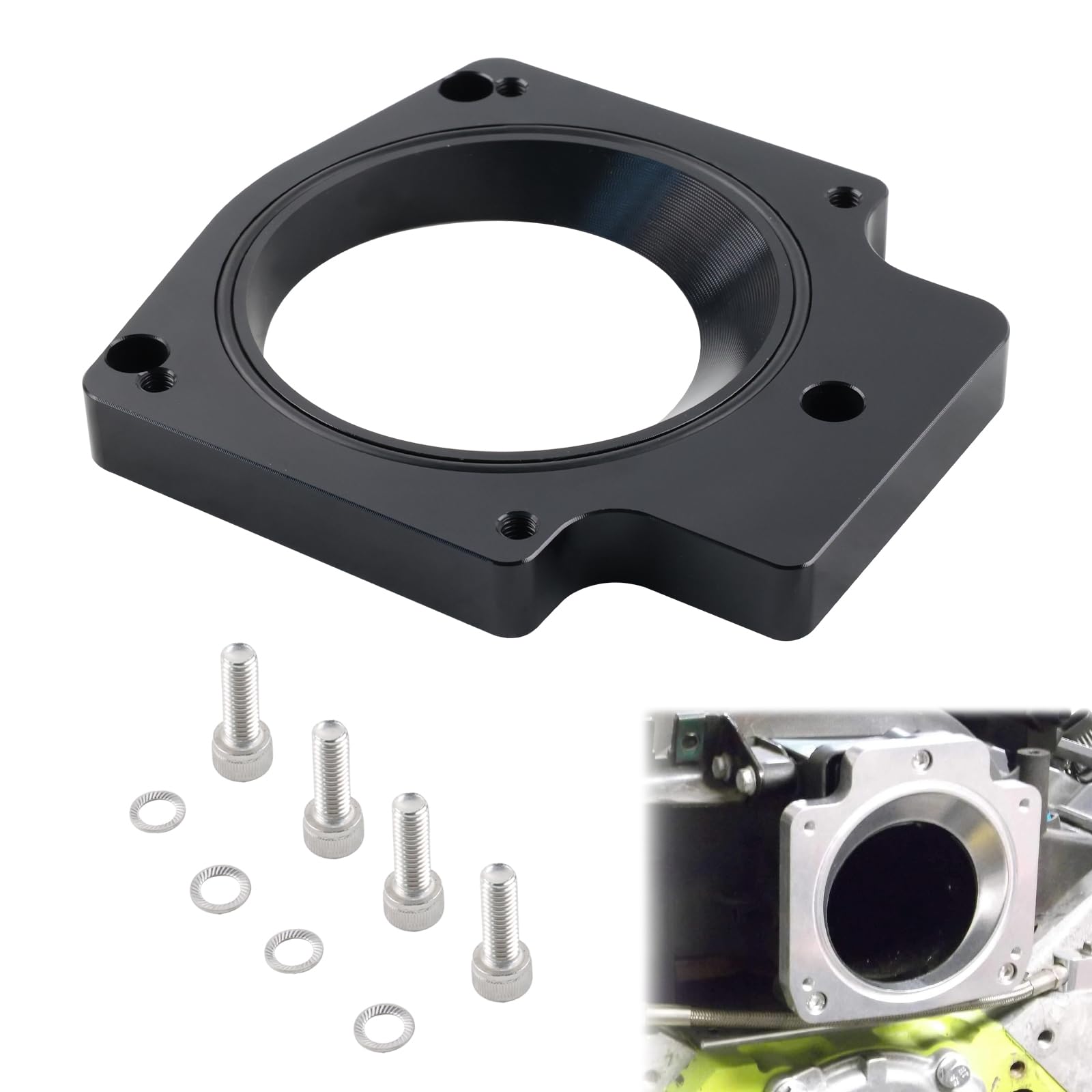 Amazon.com: BAGARAATAN 92mm LS Throttle Body Adapter Compatible WithLS1 ...