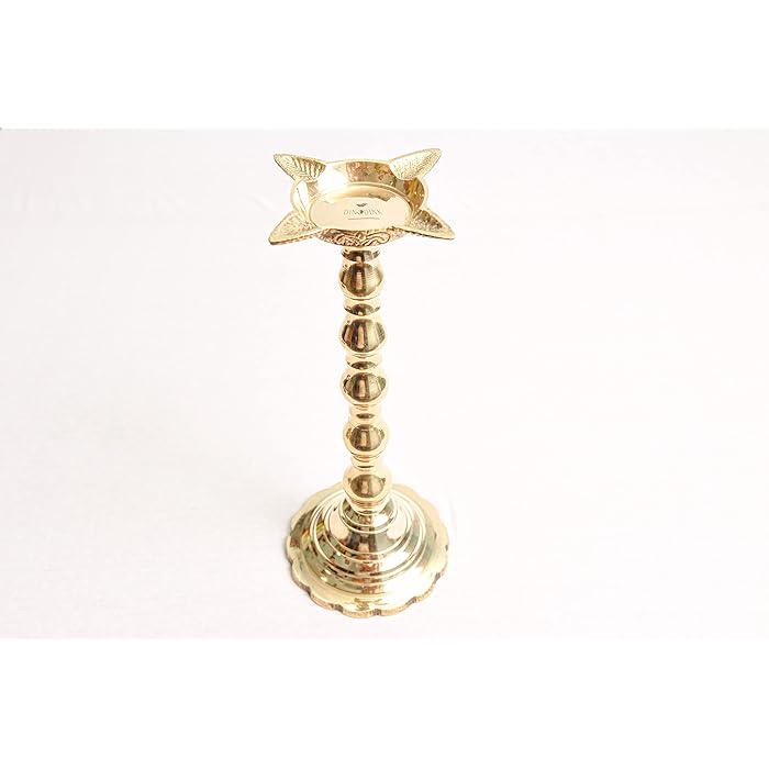 Buy Dinodink Premium Handcrafted Brass Diya Oil Lamp Stand for Home ...