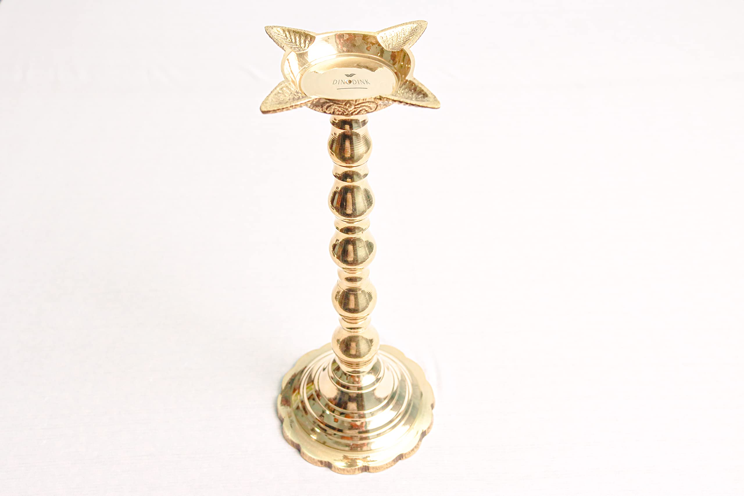 Buy Dinodink Premium Handcrafted Brass Diya Oil Lamp Stand for Home ...