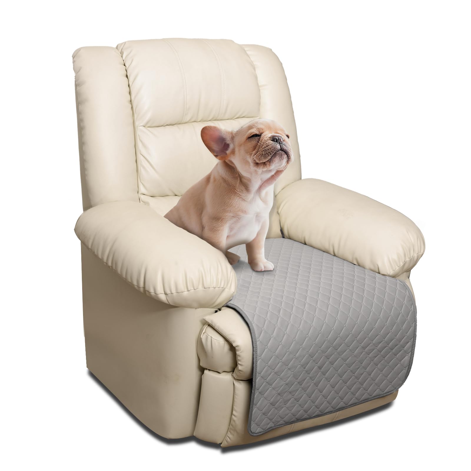 Amazon.com: luckyjoyreal Grey Waterproof Recliner Chair Covers - Non ...