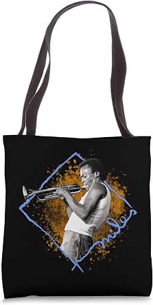 Amazon.com: Miles Davis Squiggly Box Signature Photo by David Gahr Tote ...