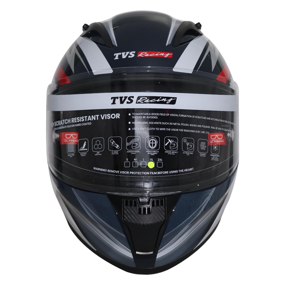 TVS Racing Bluetooth Ready Helmet for Men's Bike: Full Face Helmet for ...