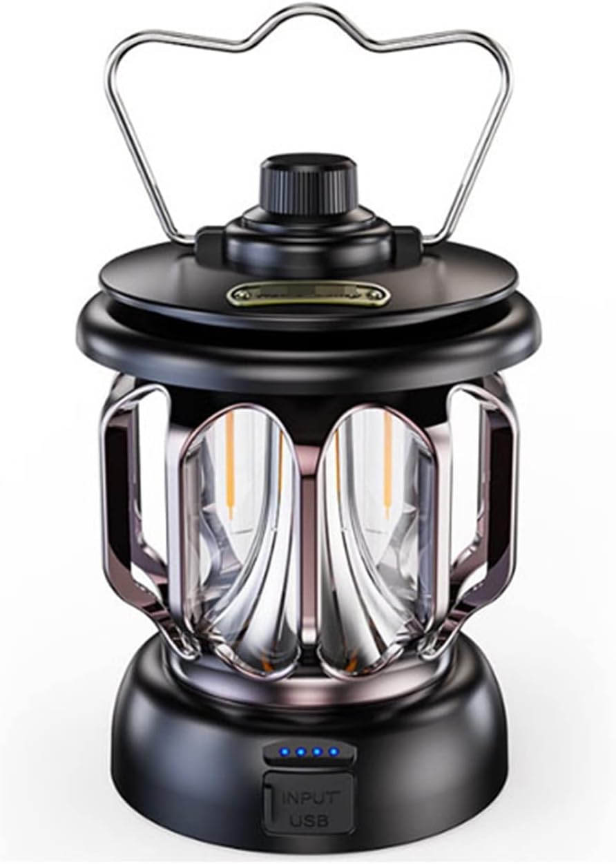 Amazon.com: LED Camping Lantern,USB Rechargeable Battery Powered ...