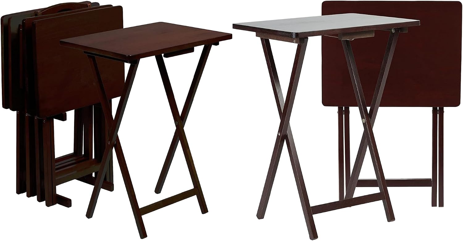 Amazon.com: PJ Wood Solid Wood Construction Rectangle Folding Portable ...