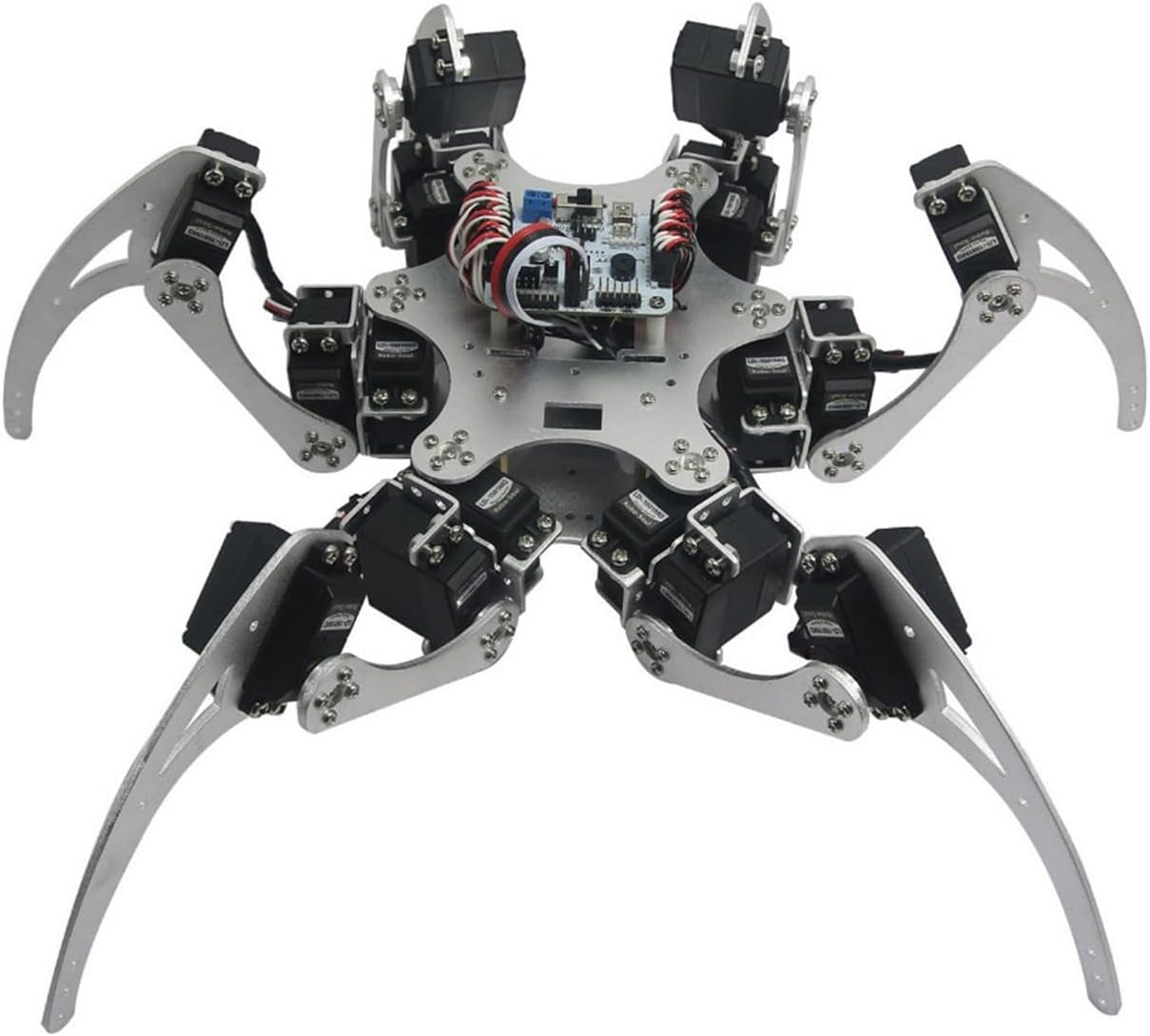 Amazon.com: ANTBEE Spider Robot Assembled 18DOF Robot, with Servos Controller Aluminium Hexapod ...