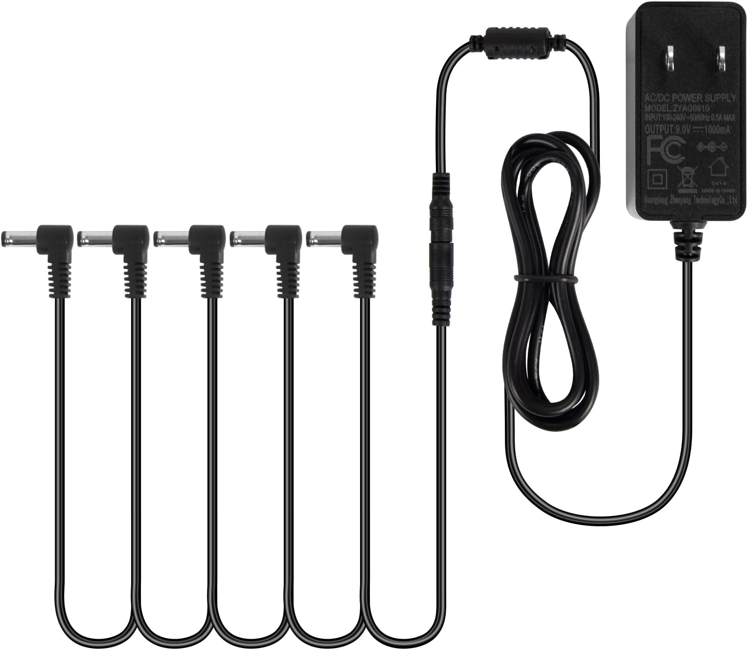 Joyo Pedals Pedal Power Supply Adapter 9v 1a Ac Dc 5 Way Guitar Pedal Board