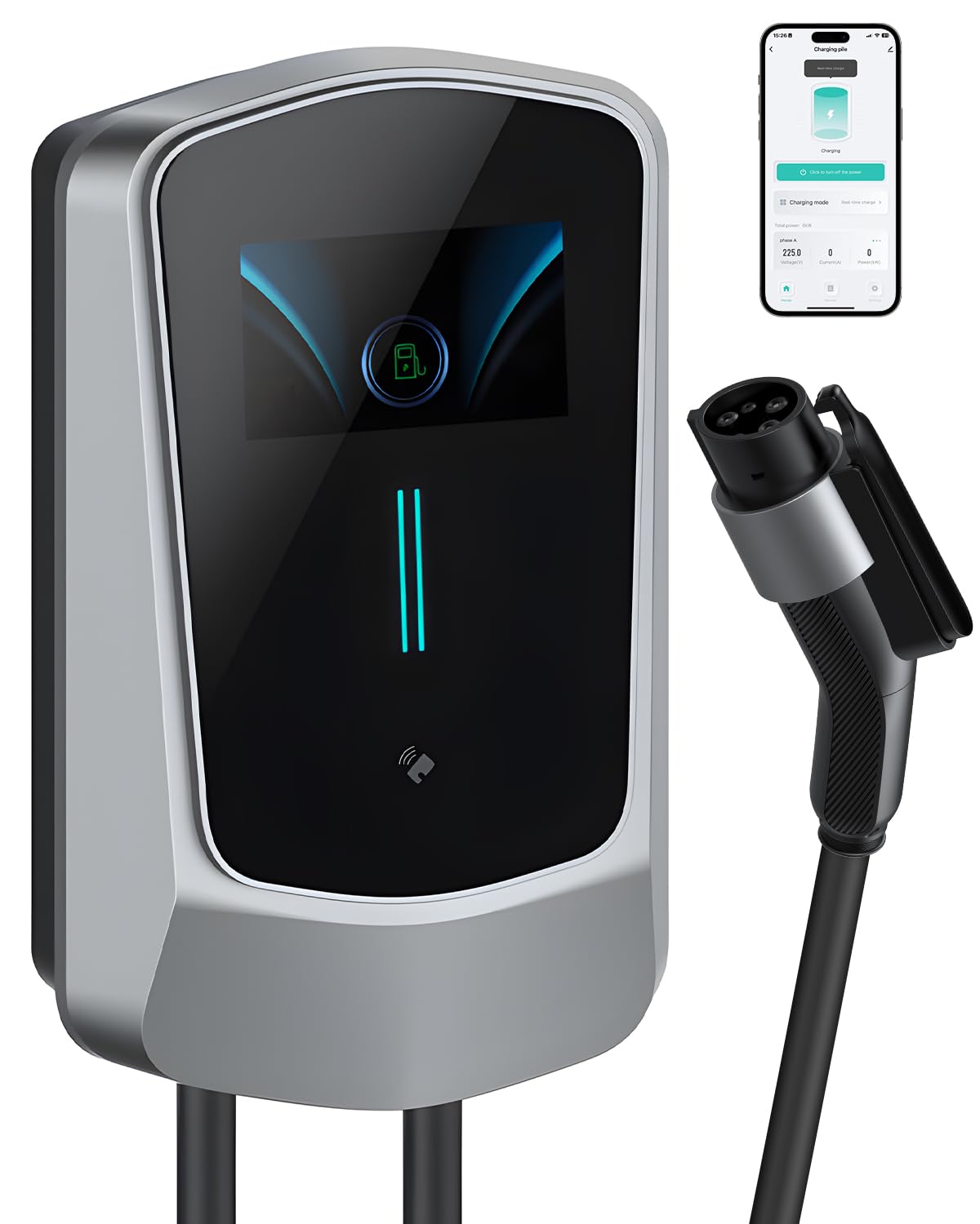 Amazon.com: Level 2 EV Charger 48 Amp: 240V Electric Vehicle Charging ...