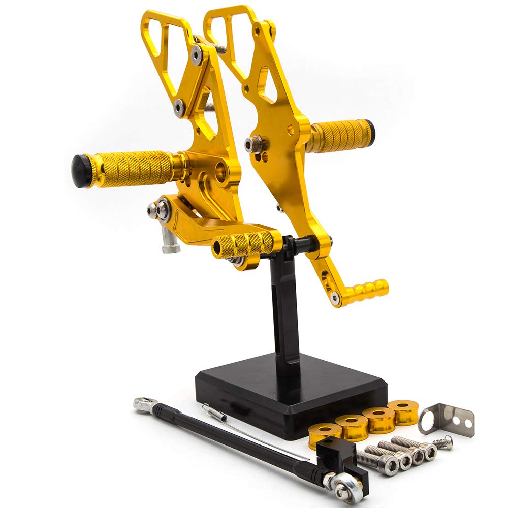 Amazon.com: FXCNC CNC Billet Motorcycle Rearset Foot Pegs Rear Set ...